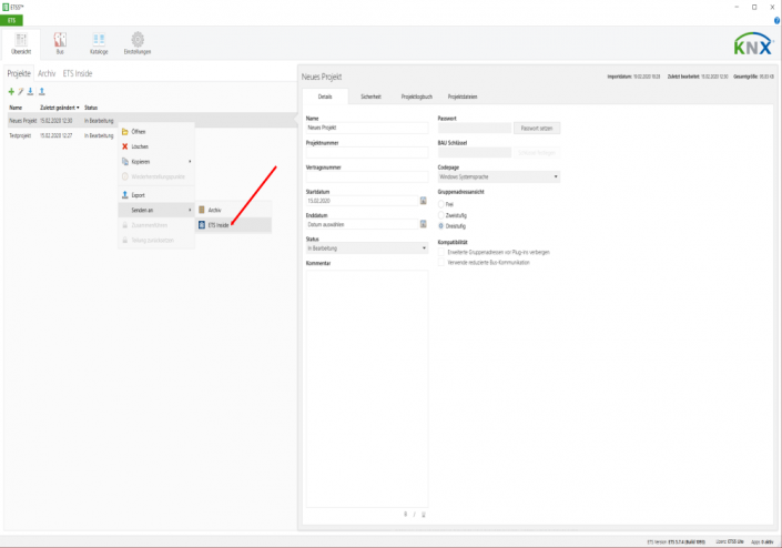 Smart Home mit KNX – Projekt von ETS5 nach ETS Inside / ETS Inside nach ...